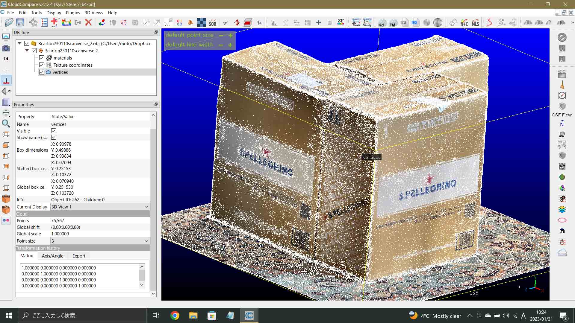 iPhone-LiDAR + Scaniverse or Metascanから書き出された点群とメッシュを比較 estimating ...