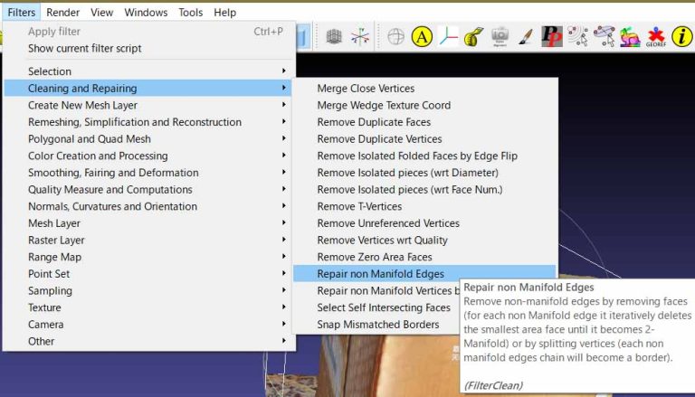 3dデータの欠損をmeshlabを使って穴埋めする Filling In Blanks Of 3d Data Using Meshlab Whisperingleaftip